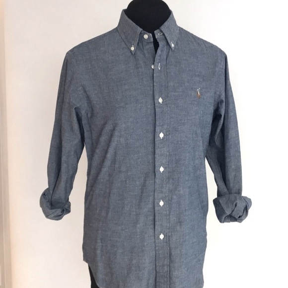 Ralph Lauren | Shirts | Ralph Lauren Mens Button Down Denim Shirt Nwt | Poshmark